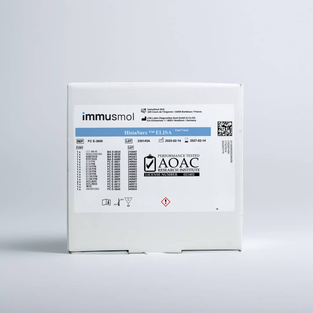 Fast Histamine ELISA kit - HistaSure™ - Any fish sample - Immusmol