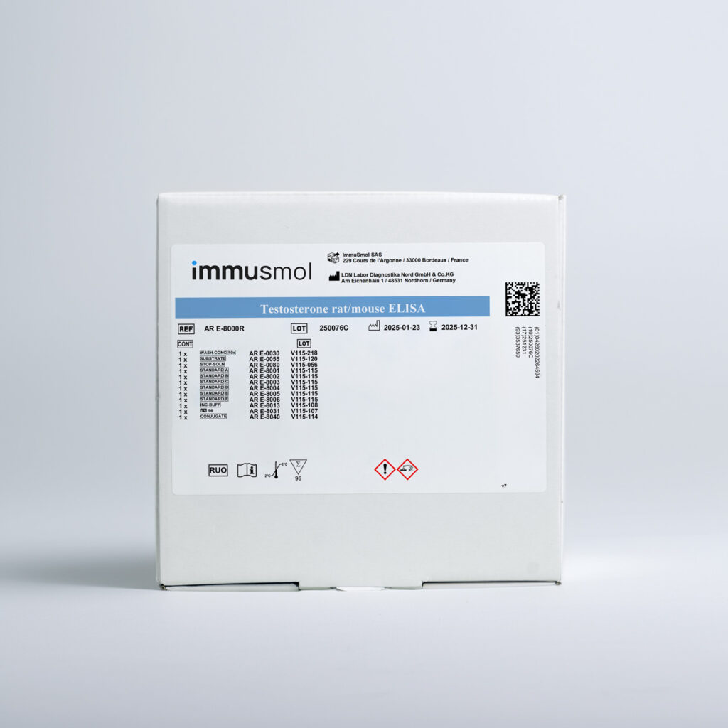 Rat & Mouse Testosterone ELISA kit | 90 min, 10µL